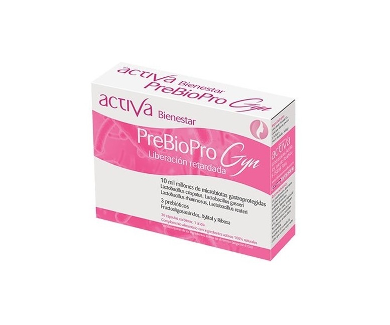 Bienestar prebiopro gyn 30 cápsulas vegetales Activa