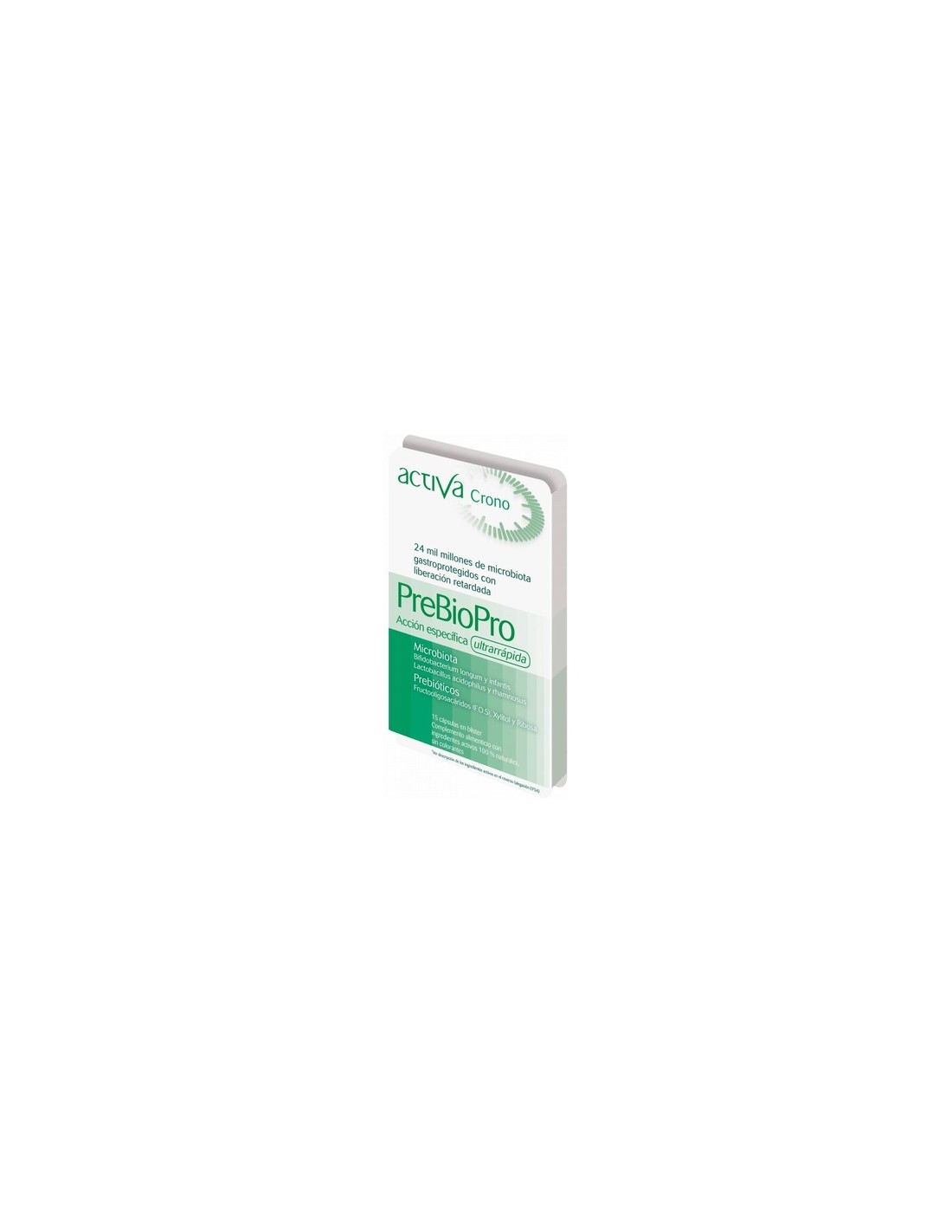 Crono prebiopro 15 cápsulas vegetales Activa